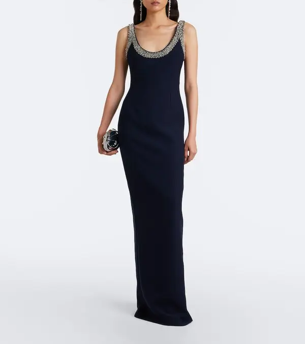 THE NEW ARRIVALS ILKYAZ OZEL Crystal-embellished Gown