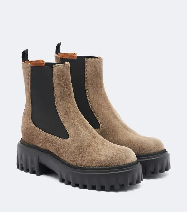 Hogan Suede Ankle Boots
