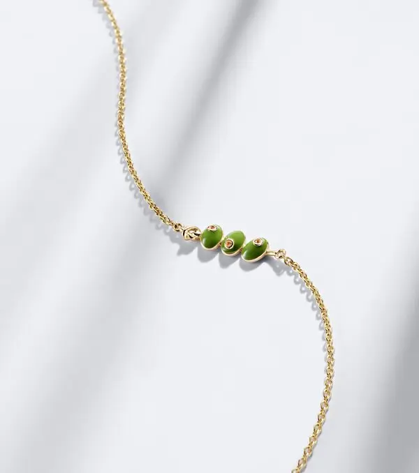 SYDNEY EVAN Martini Olives 14kt Bracelet With Sapphires