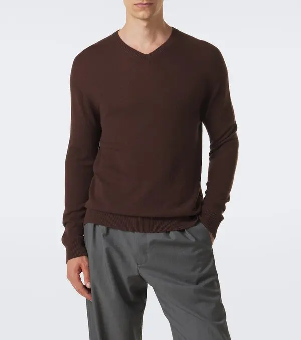 THE ROW Thamm Cashmere Sweater - Brown