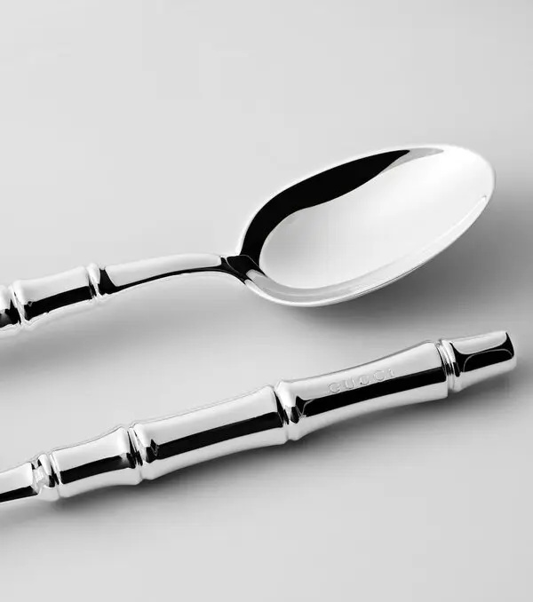 Gucci Set Of 2 -plated Spoons