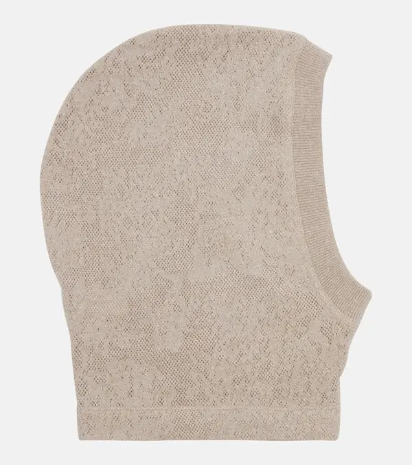 Brunello Cucinelli Knitted Balaclava - Beige