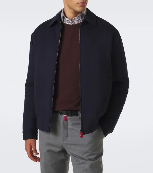 Kiton Wool Bomber Jacket
