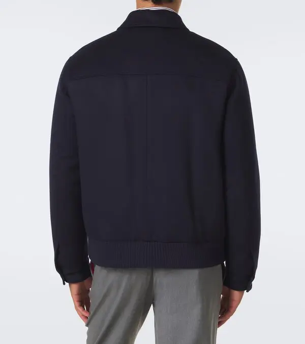 Kiton Wool Bomber Jacket