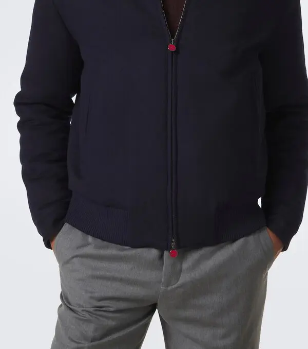Kiton Wool Bomber Jacket