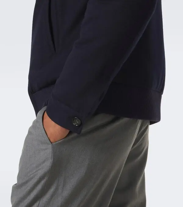 Kiton Wool Bomber Jacket