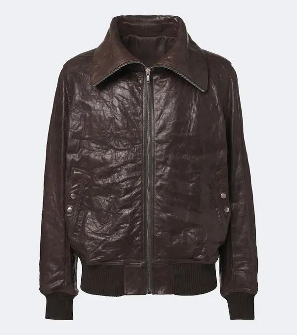 Rick Owens Dracuflight Leather Blouson Jacket