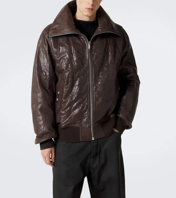 Rick Owens Dracuflight Leather Blouson Jacket