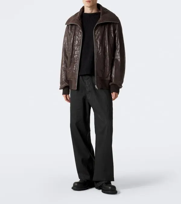 Rick Owens Dracuflight Leather Blouson Jacket