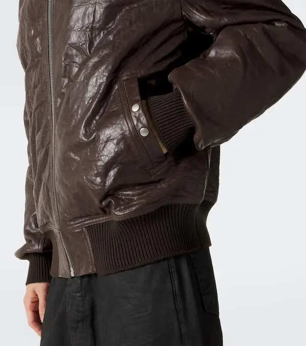 Rick Owens Dracuflight Leather Blouson Jacket