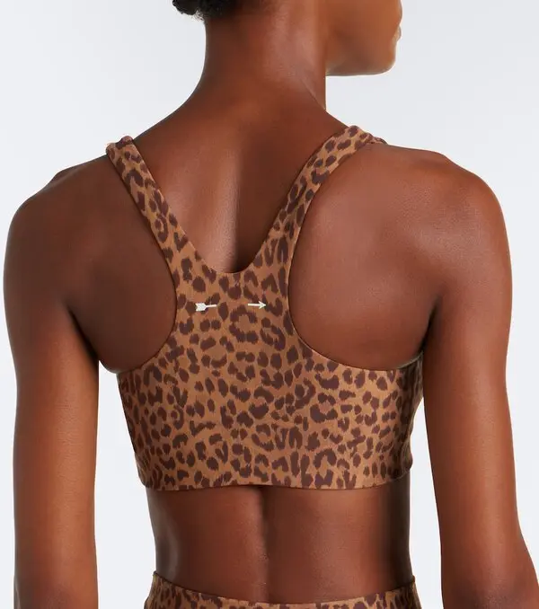The Upside Javan Jade Leopard-print Sports Bra