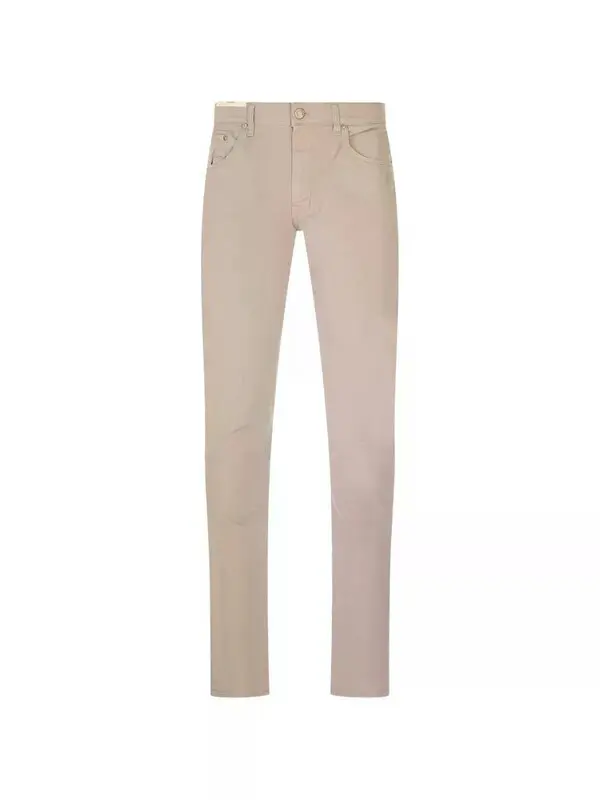 PT TORINO Slim Fit Logo Patch Trousers