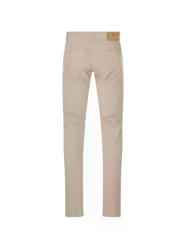PT TORINO Slim Fit Logo Patch Trousers