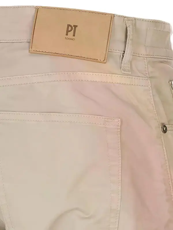 PT TORINO Slim Fit Logo Patch Trousers