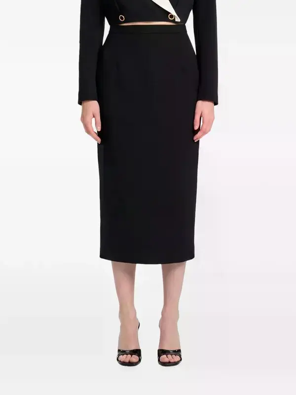 Alessandra Rich High-waisted Pencil Midi Skirt