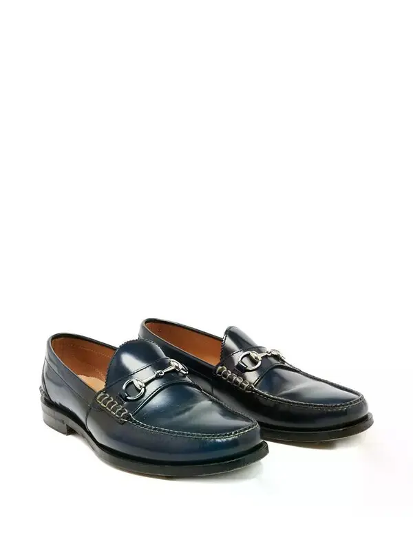 Gucci Leather Horsebit Loafers