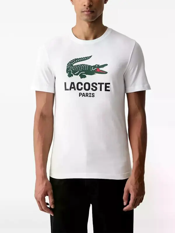 Lacoste Printed Cotton T-shirt