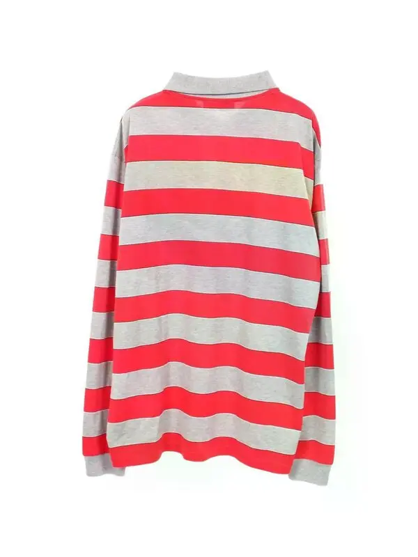 Miu Miu 2010s Striped Long-sleeve Polo Shirt