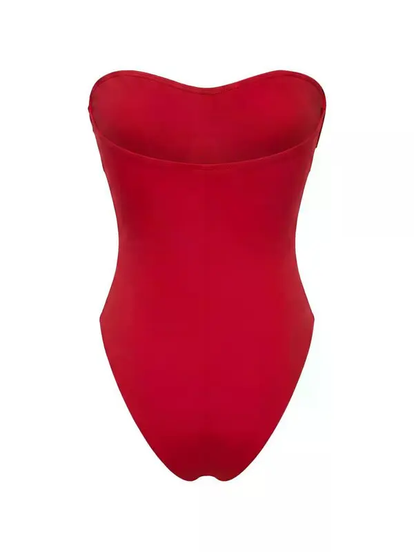 LA REVECHE Esra Flower-appliqué Swimsuit