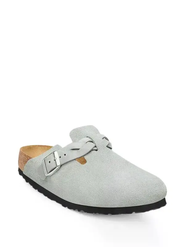 BIRKENSTOCK Boston Braided Suede Clogs