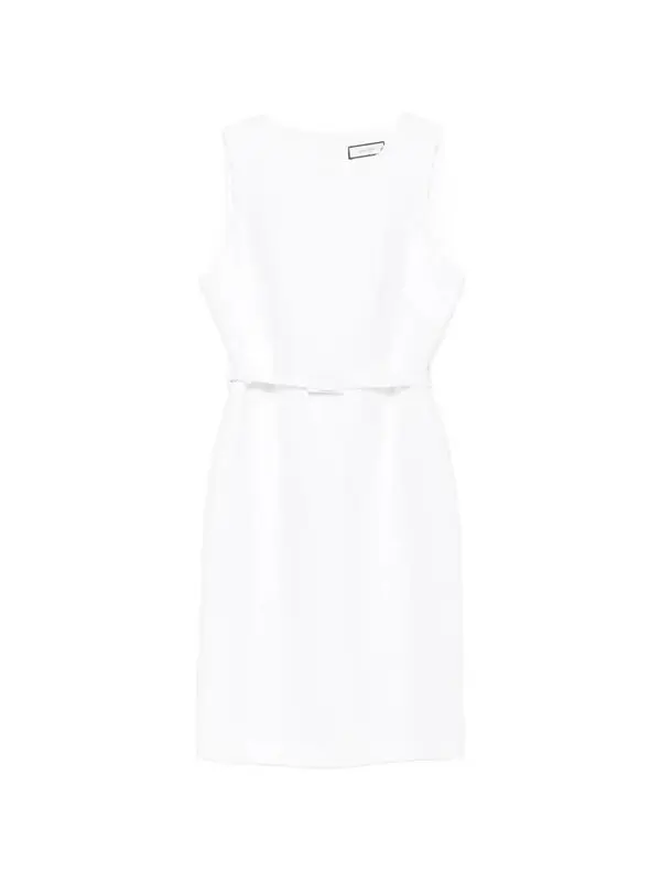 ANDIATA Bouclé-knit Belted Mini Dress