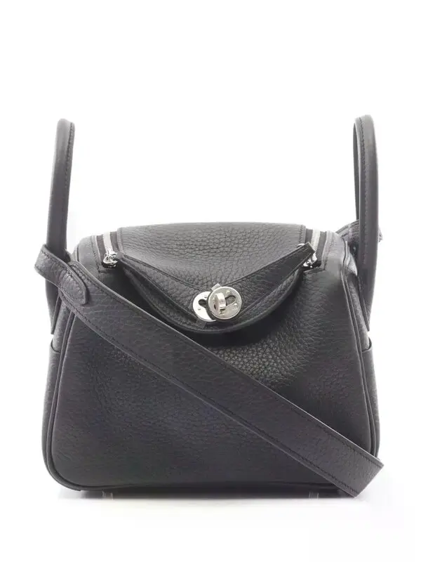 Hermès Mini Lindy Shoulder Bag - Black