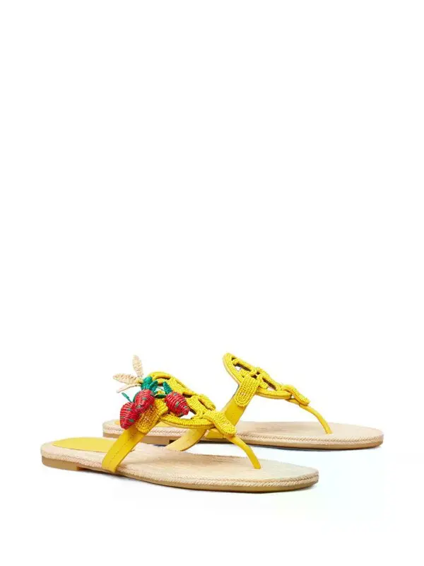 Tory Burch Miller Beaded Espadrille Sandals