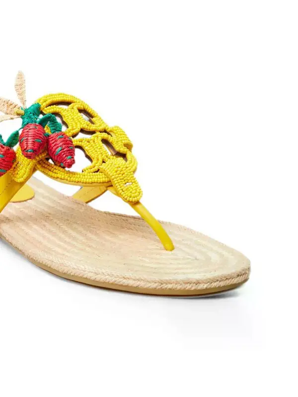 Tory Burch Miller Beaded Espadrille Sandals