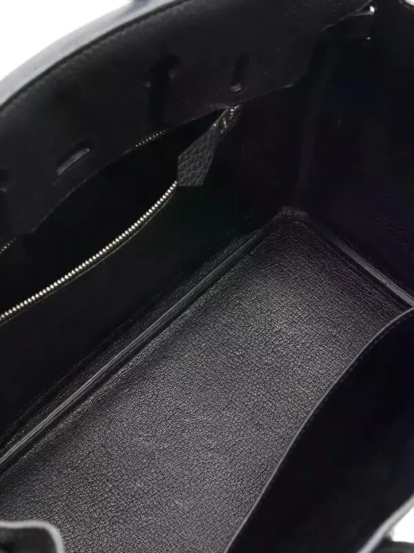 Hermès Togo Leather Birkin 25 Tote Bag - Black