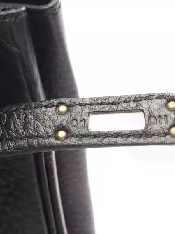 Hermès Togo Leather Birkin 25 Tote Bag - Black