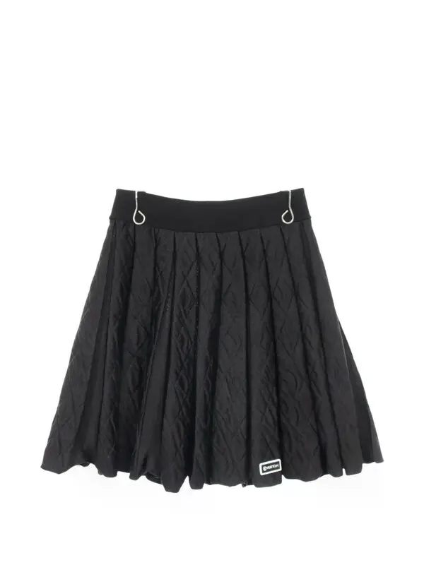 LOUIS VUITTON Pleated Quilted Mini Skirt