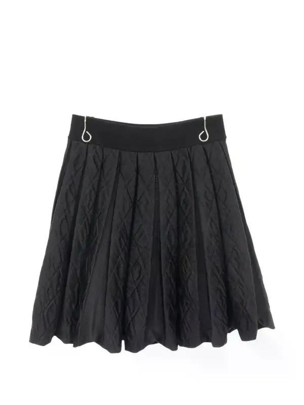LOUIS VUITTON Pleated Quilted Mini Skirt