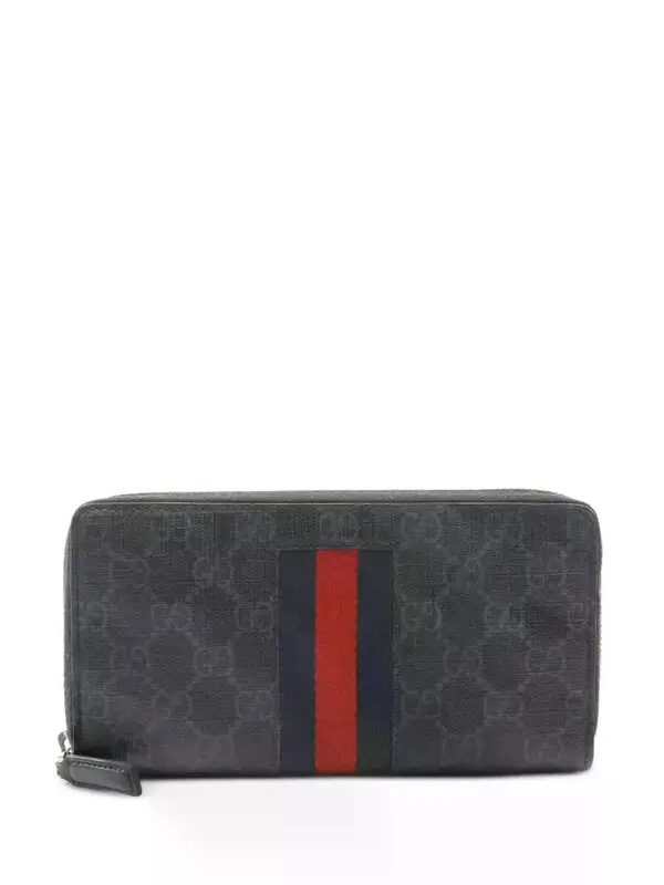 Gucci 2000s Web-stripe Wallet