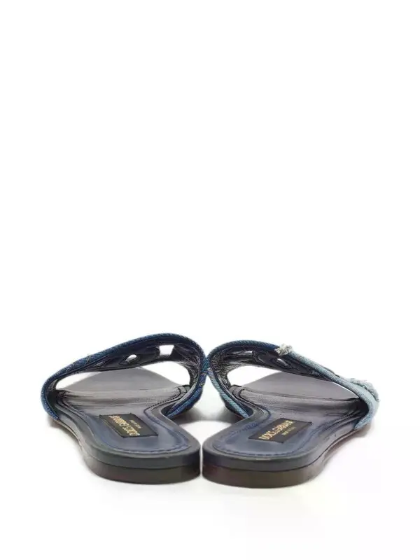 Dolce & Gabbana Logo Detail Flat Sandals