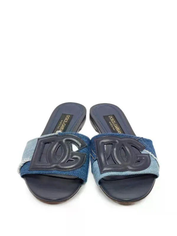 Dolce & Gabbana Logo Detail Flat Sandals