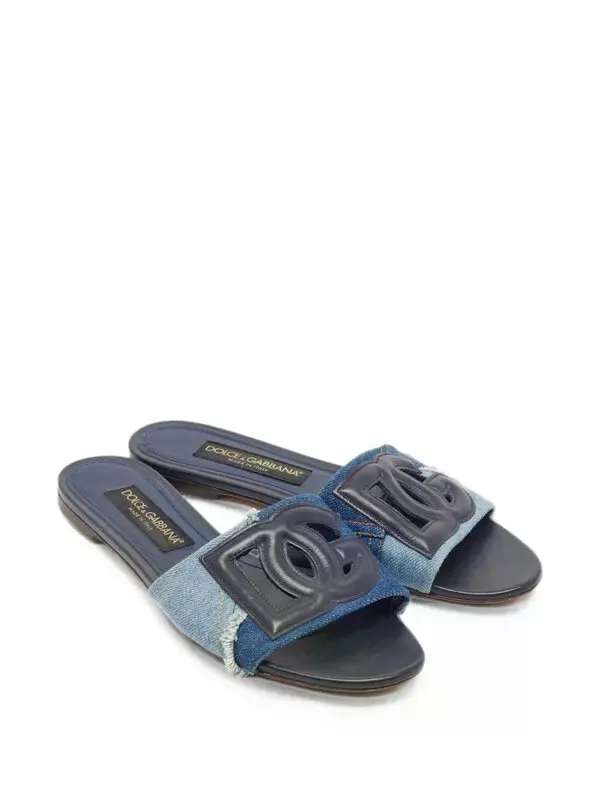 Dolce & Gabbana Logo Detail Flat Sandals