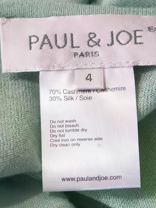 Paul & Joe Sleeveless V-neck Top In Cashmere-silk Blend