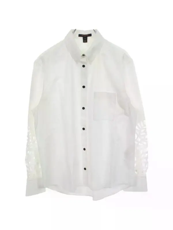 LOUIS VUITTON 2000s Cut-out Button-down Shirt
