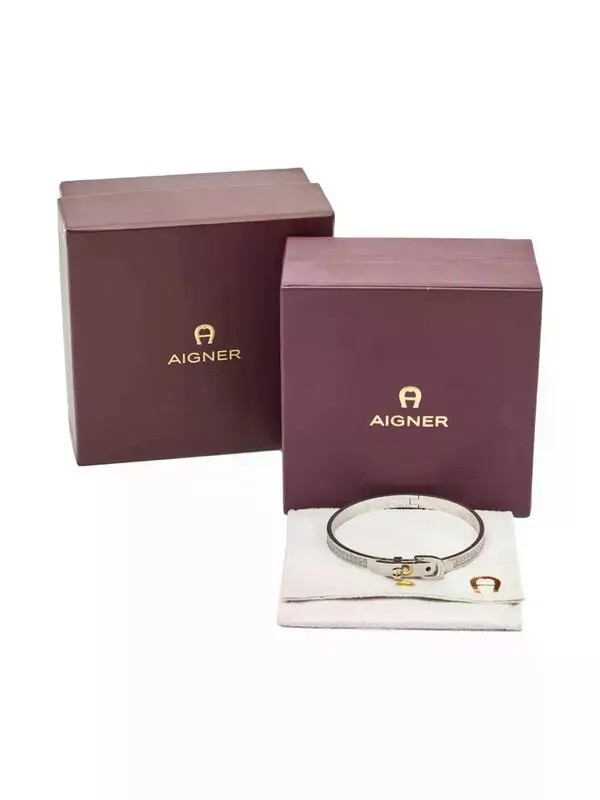 AIGNER Crystal-embellished Buckle Bracelet