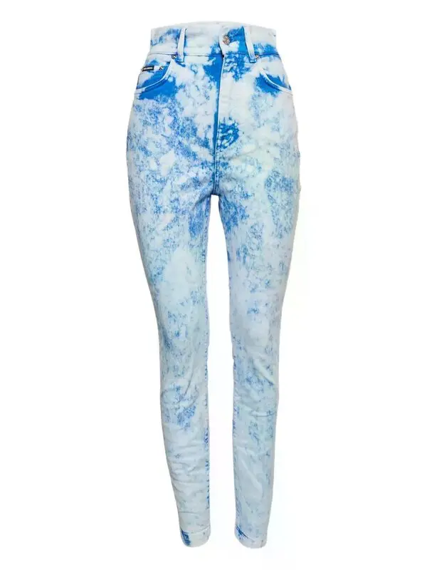 Dolce & Gabbana Tie-dye Denim Jeans