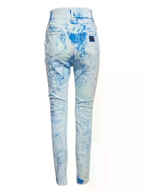 Dolce & Gabbana Tie-dye Denim Jeans
