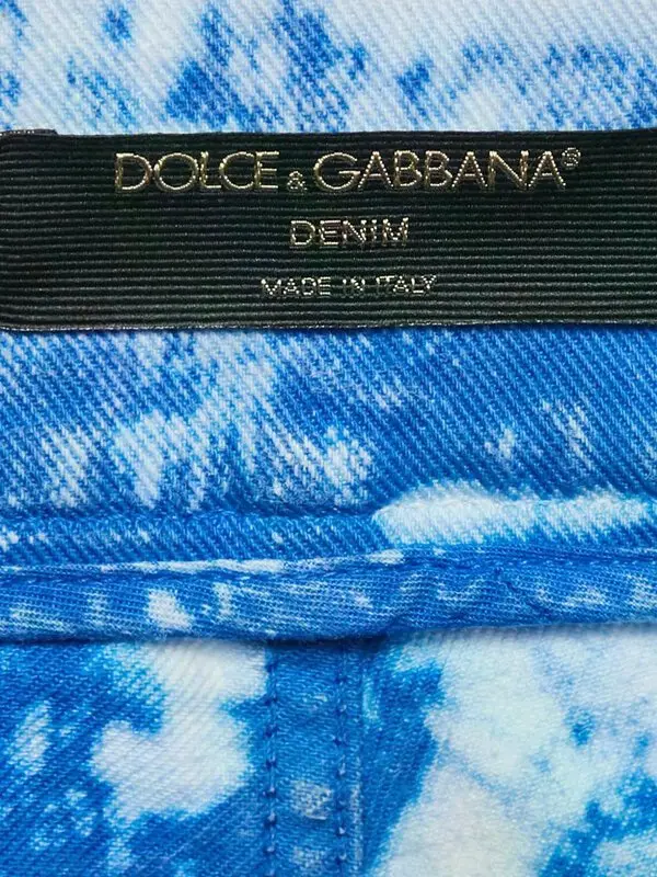 Dolce & Gabbana Tie-dye Denim Jeans