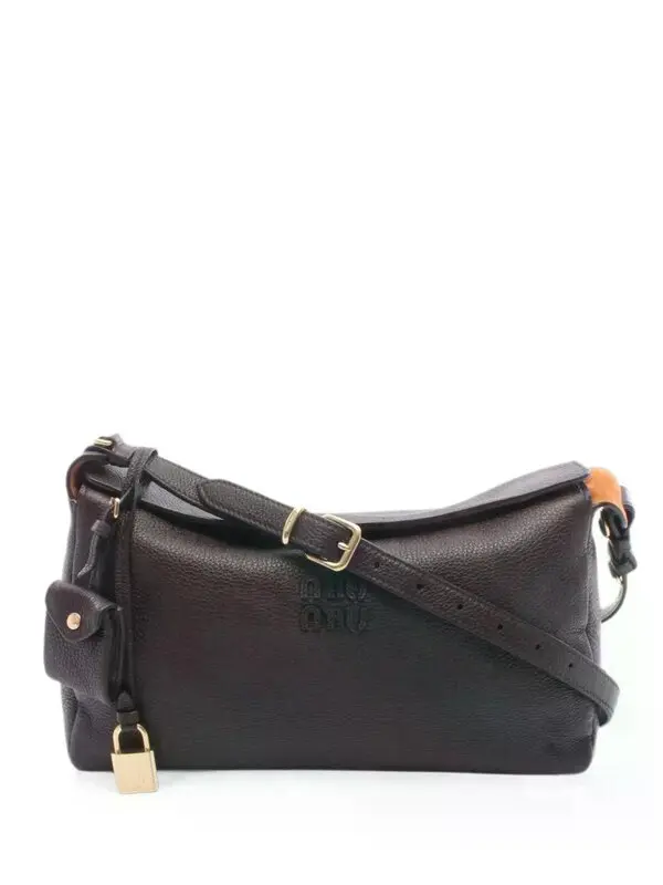 Miu Miu 2020s Pebbled Leather Shoulder Bag