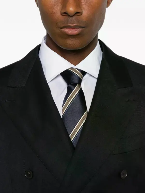 Caruso Norma Double-breasted Peak-lapel Suit