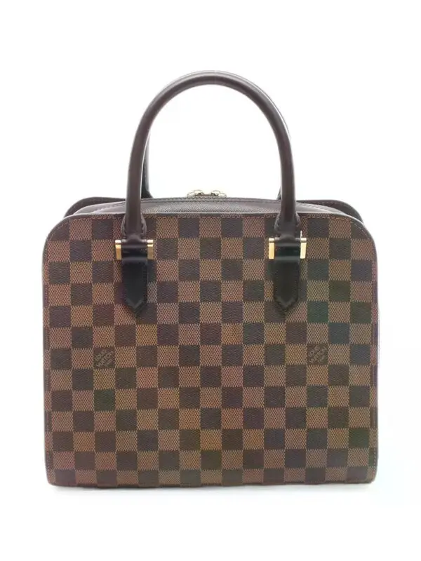 LOUIS VUITTON 2000 Triana Damier Ebène Tote Bag
