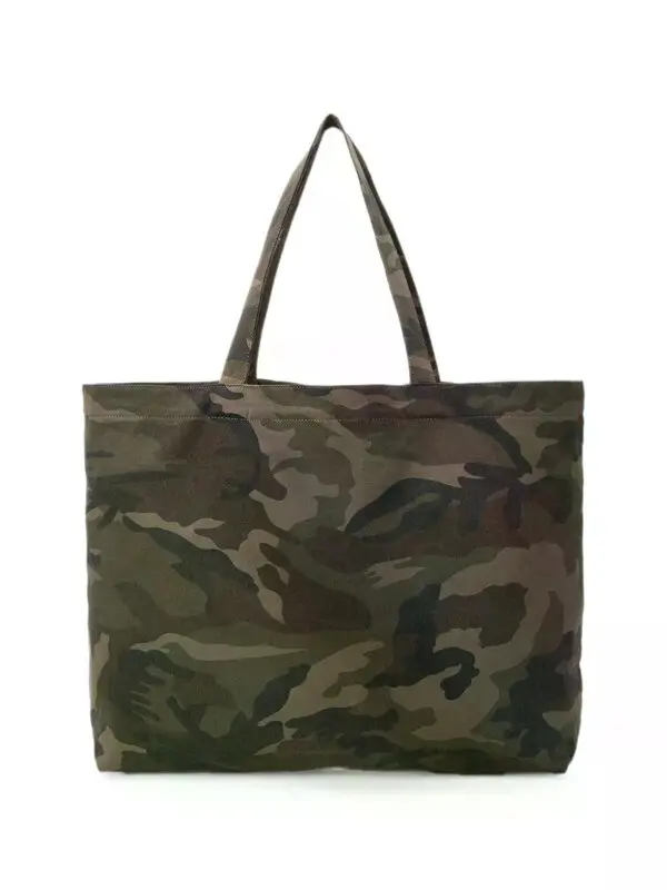 STUDIO TOMBOY Camouflage-print Cotton Tote Bag