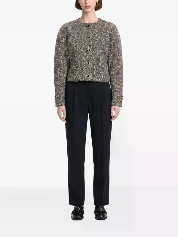 Alessandra Rich Bouclé-knit Button-up Jacket