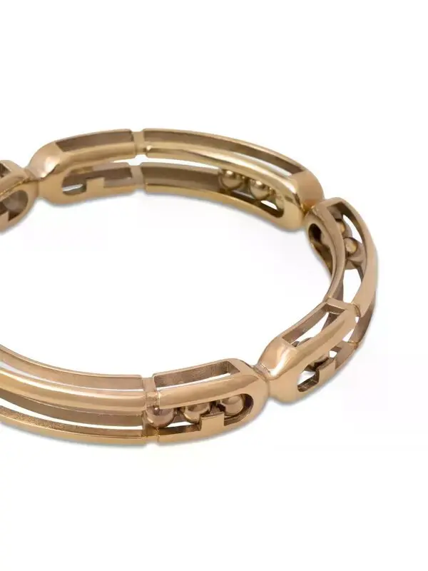 Furla Logo-engraved Hinged Bracelet - Gold
