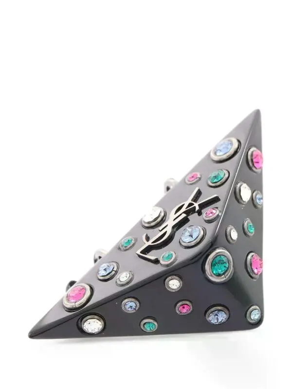 Saint Laurent 2010s Cassandre Triangle Earrings