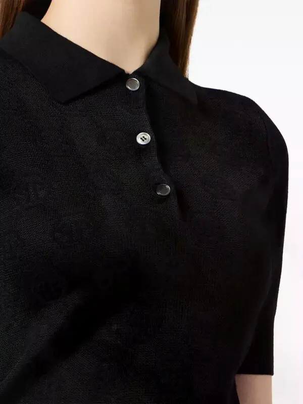 Philipp Plein Jacquard-monogram Polo Shirt